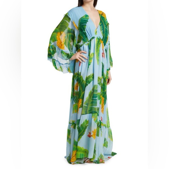 FARM Rio | Dresses | Nwt Farm Rio Fresh Bananas Maxi Dress | Poshmark